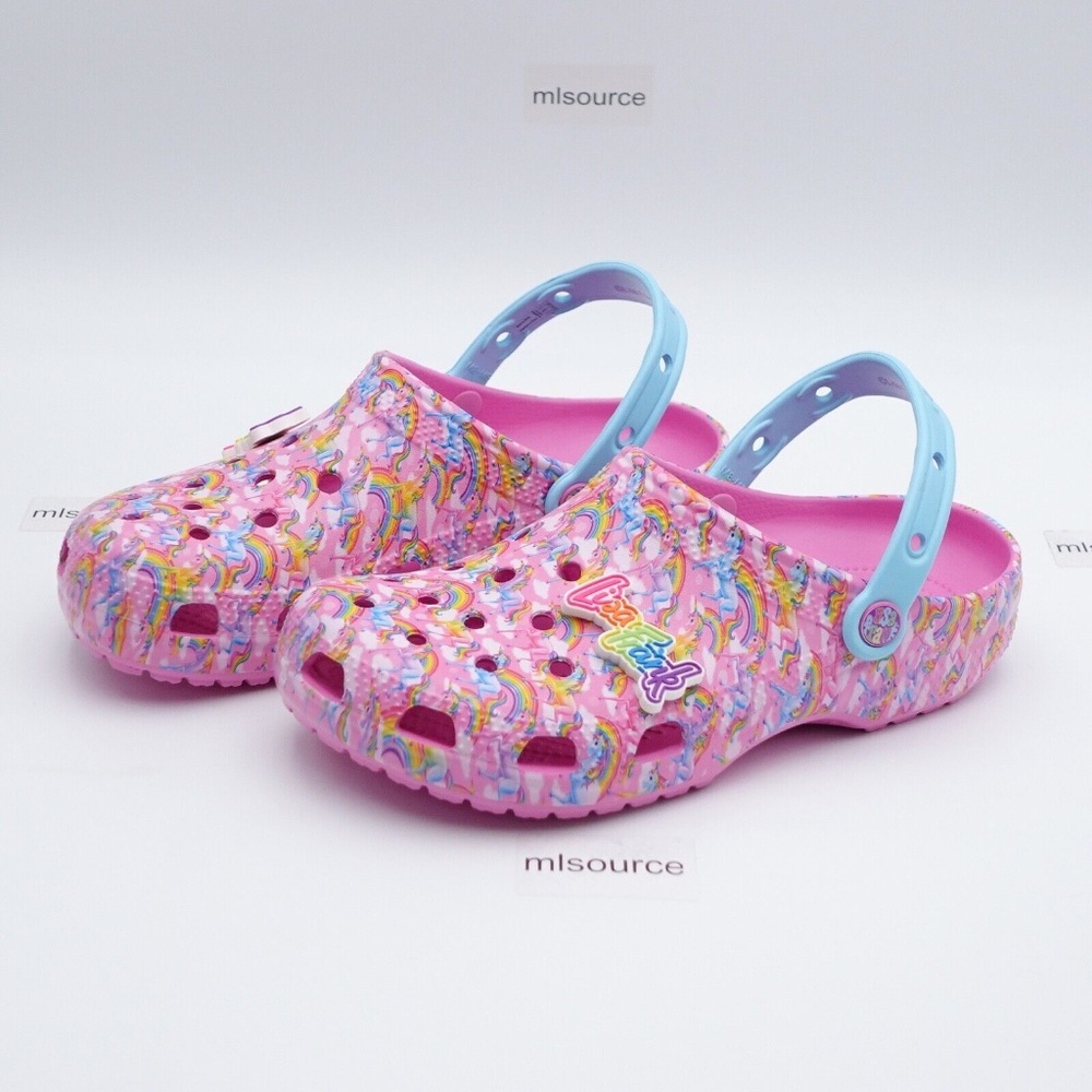 NEW Crocs x Lisa Frank Classic Clogs 208826-6SW Pink … - Gem